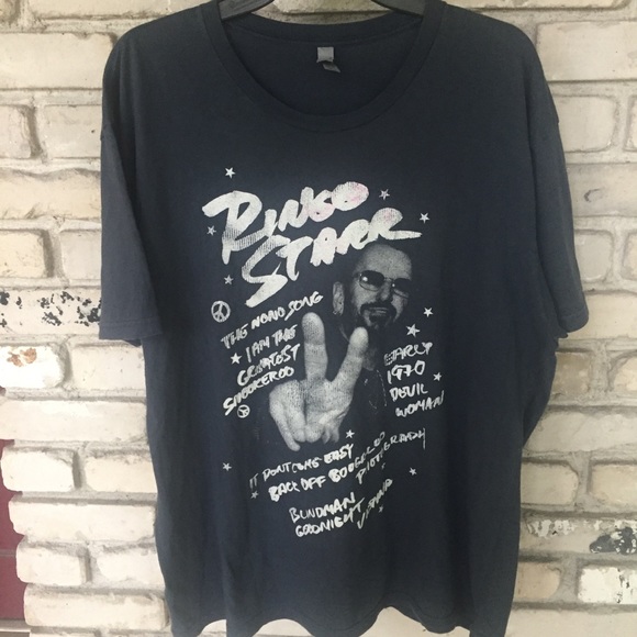 Next Level Apparel | Shirts | Ringo Starr Shirt Drummer For The Beatles ...